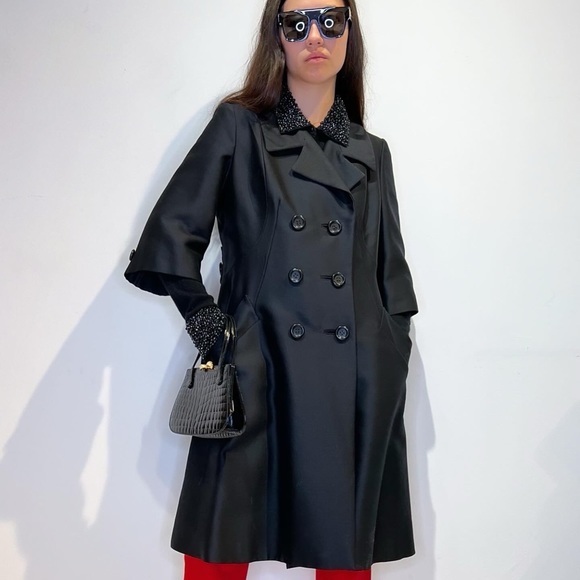 American Vintage | Jackets & Coats | Vintage Raw Silk Coat In The Style ...